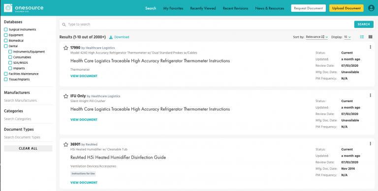 Welcome to the new oneSOURCE Search Screen!