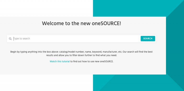Welcome to the new oneSOURCE Search Screen!